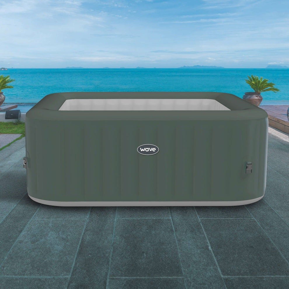 Pacific 6-Person Inflatable Hot Tub with Integrated Heater Sage Colour ...
